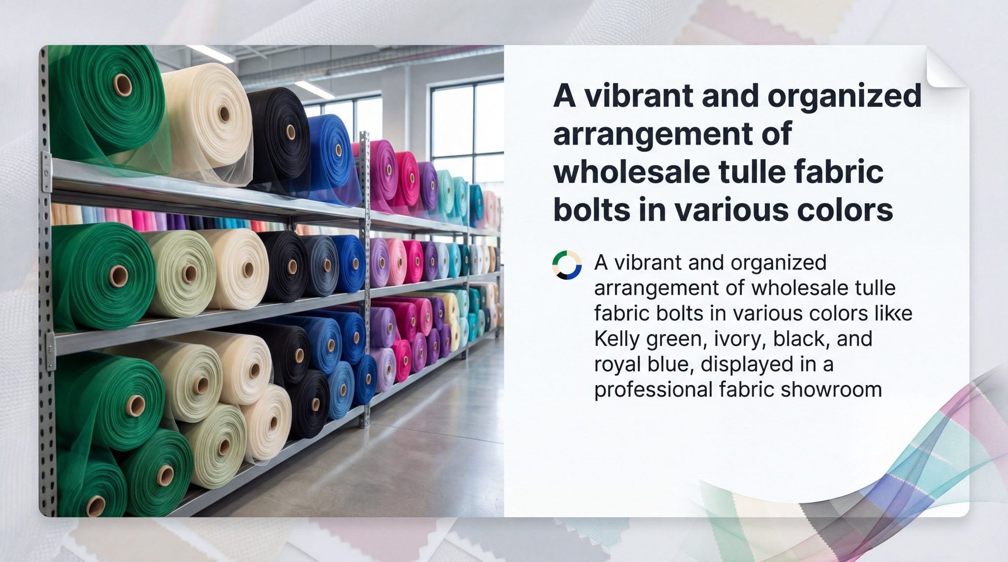 How to Use Wholesale Tulle Fabric Bolts - tullemesh.com